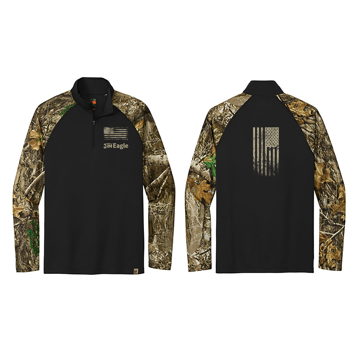 American Flag Black & Camo Quarter Zip Pullover – Jim Eagle Outfitters